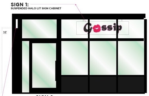 GOSSIP SIGN, LIGHTS UP, GOSSIP WITH LIPS BUSINESS SIGN | eBay