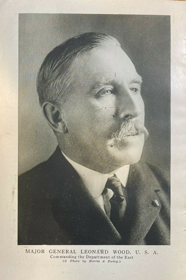 1915 Vintage Illustration Major General Leonard Wood | eBay