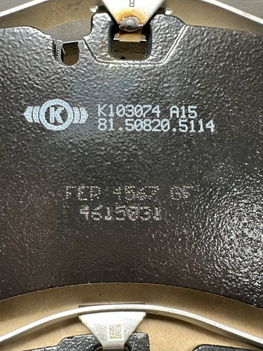 Genuine OEM MAN Neoplan Air Disc Brake Pads Set Knorr-Bremse SN7 SB7 ...