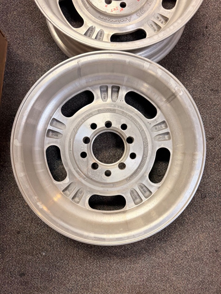 (2) VINTAGE 15x5 AMERICAN RACING RODMASTER 50TH ANNIVERSARY WHEELS 5x4 ...