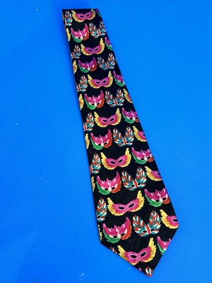 Steven Harris Mardi Gras Necktie Carnival Masks New Orleans Louisiana ...