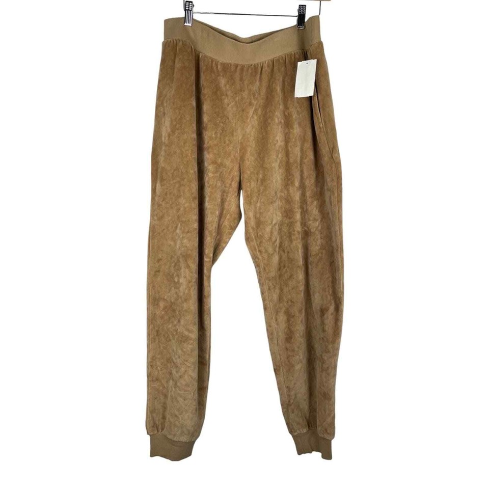Nordstrom Abound Velour Jogger Sweat Pants Large Tan Amphora NWT | eBay
