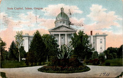 Vintage postcard State Capitol Salem Oregon stamp postmark | eBay