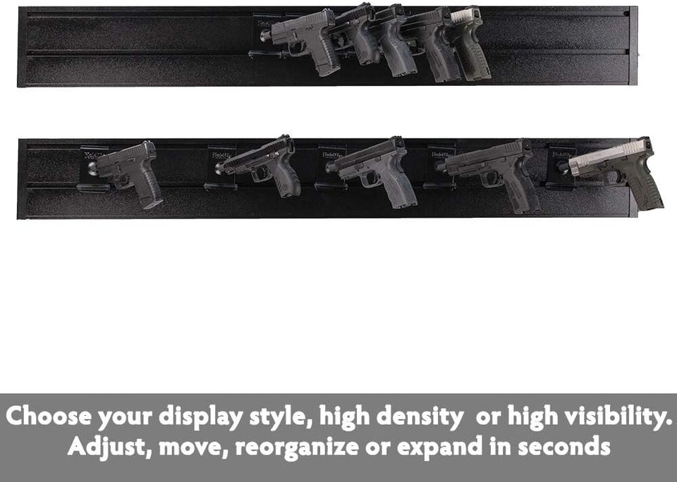 Handgun Rack Wall Mount Pistol Holder Gun Firearm Barrel Stand Display ...