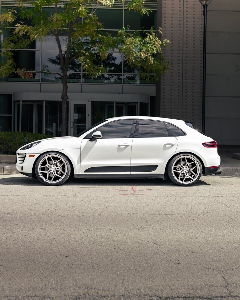 21” ROHANA RFX11 BRUSHED TITANIUM WHEELS RIMS FOR PORSCHE MACAN S GTS ...