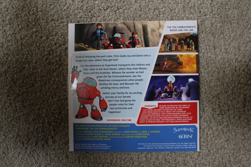 Superbook dvd The Ten Commandments Moses and the Law | eBay
