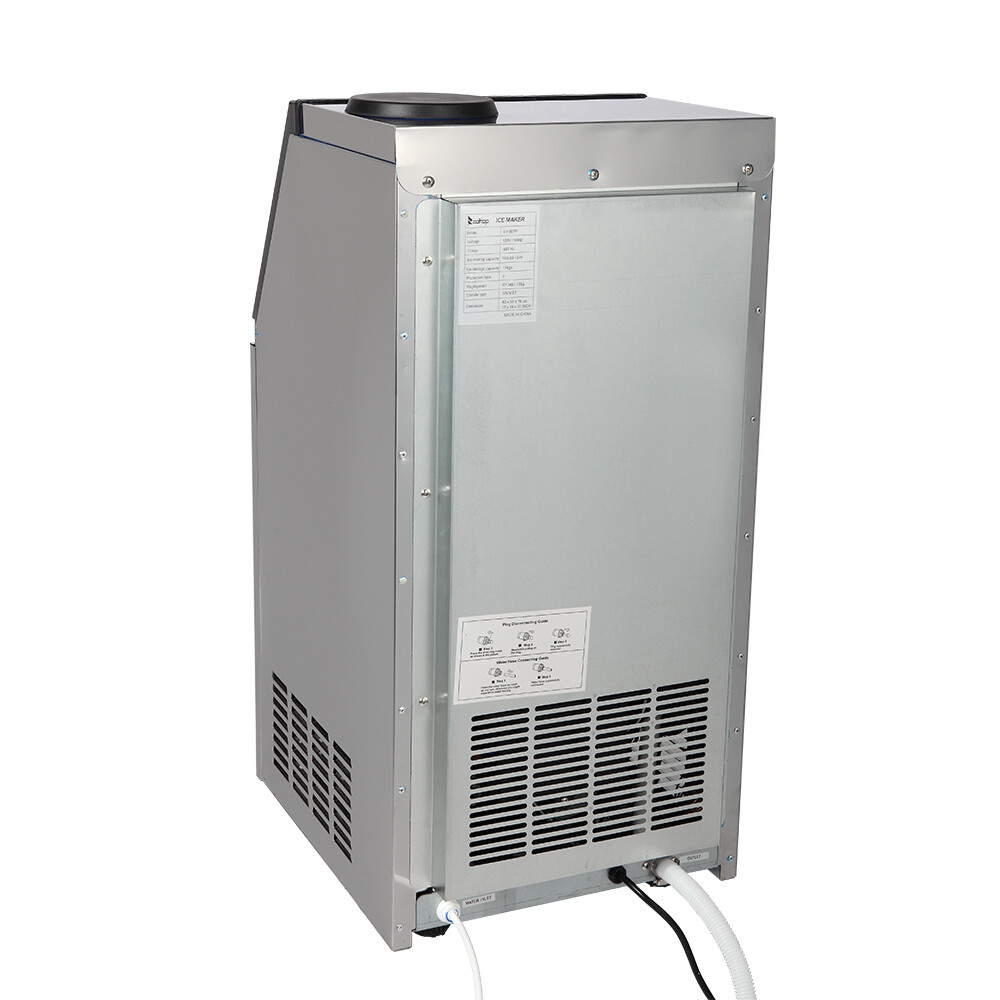 110lb Built-in Commercial Ice Maker Stainless Steel Bar Restaurant Cube ...