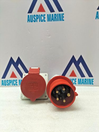 Bals CEE Norm 204 TLS 32A Male & Female Socket Pin 3-Phase Industrial ...