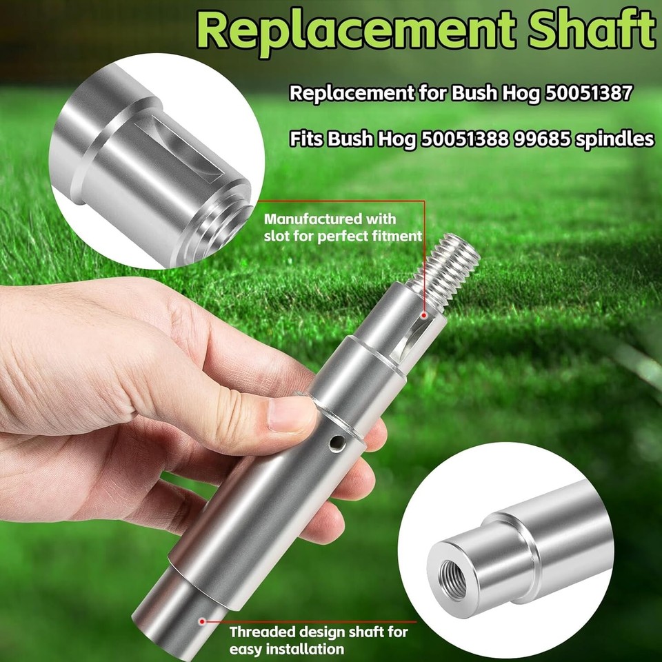 3pcs Bearings and Spindle Shaft Kit for Bush Hog 88749 50051387 ...