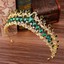 55 Styles Green Crystal Queen Princess Tiara Crown Wedding Prom Queen ...