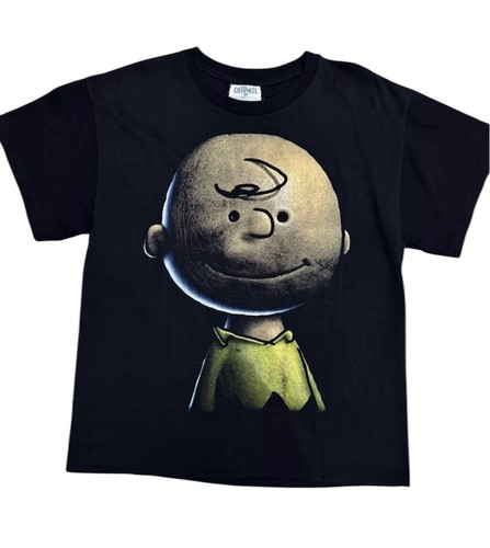CHARLIE BROWN vintage 90s XL shadow blackout series peanuts snoopy ...