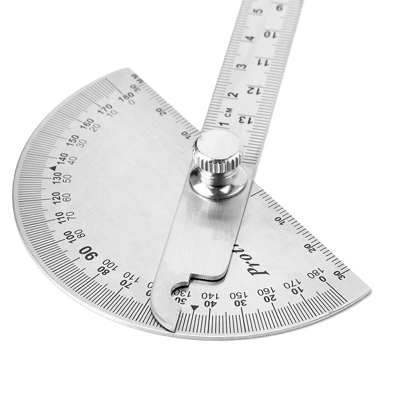 15cm`180 Degree Adjustable Protractor multifunction stainless steel ...