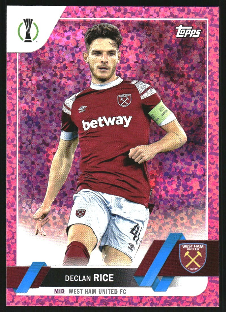 2022-23 Topps UEFA Club Competitions - Pink Sparkle Foil #41 Declan Rice for sale online | eBay
