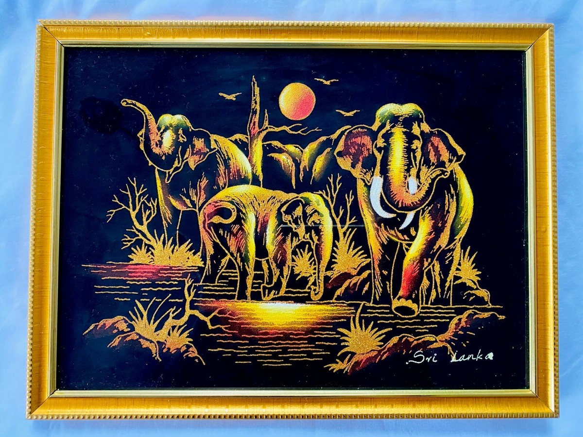 Sri Lankan Elephant Art Nadun Gamuwa Raja Sri Lankan Tusker Elephant