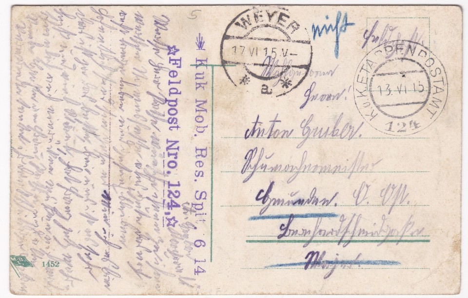 Kaiser Franz Josef,Kaiser Wilhem,K.u.K.Mob.Res.Spit. 6/14 ...