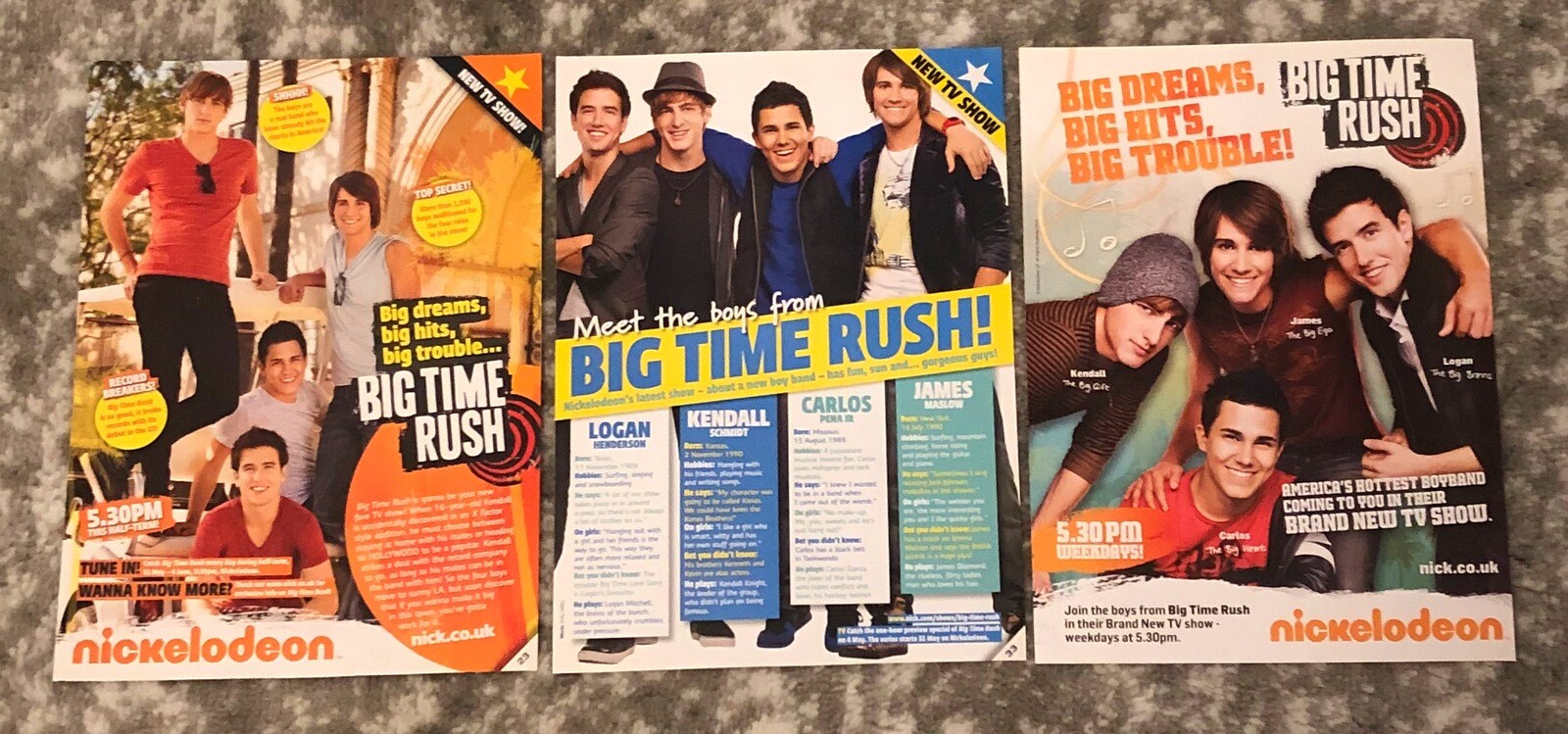 BIG TIME RUSH Magazine Cuttings (Carlos PenaVega Logan Henderson) | eBay