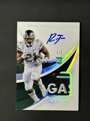 ROYCE FREEMAN 2018 IMMACULATE Logo PATCH ON CARD AUTO RC #D /5 | eBay