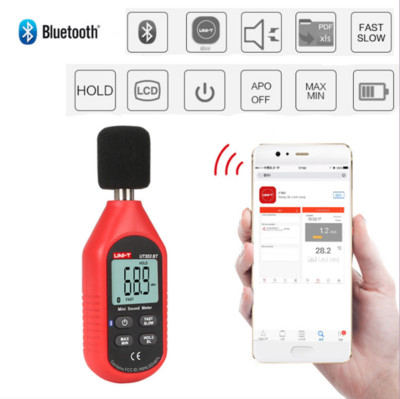 UNI-T Digital Bluetooth Sound Level Meter Decibel Noise Tester 30-130dB ...
