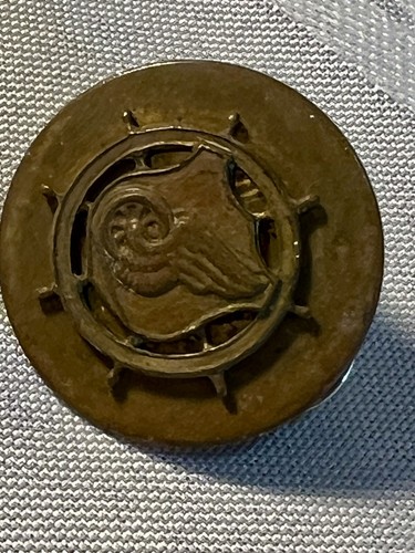 VTG WWII US Army Brass Winged Wheel Transportation Corps Lapel Coat Hat ...