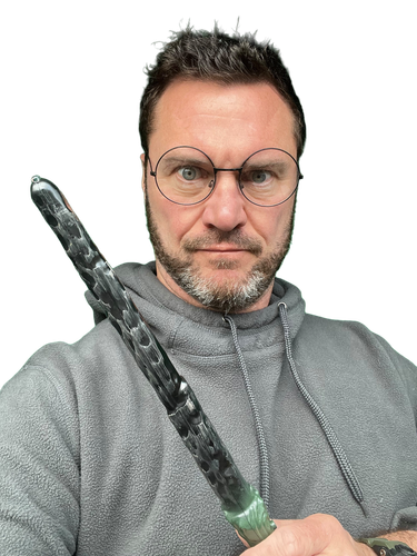 Wizard Glasses & Magicians Wand Potter Nerd Specs LED Magic Stick Fancy ...