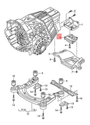 Genuine AUDI A6 Avant S6 quattro A6L 4F 4F2 4F5 Bonded Rubber Bush ...