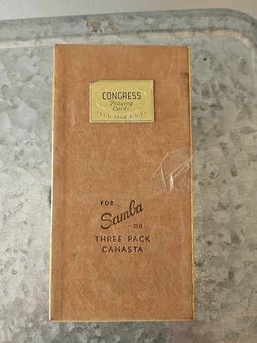 Vintage Congress 3 Deck Playing Cards for Samba or Canasta | eBay