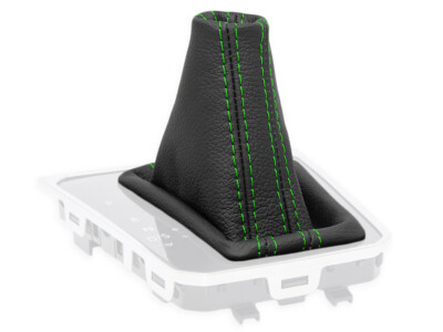 FOR VW ARTEON DSG GEAR SHIFT BOOT STICK GAITER LEATHER STITCH GREEN | eBay