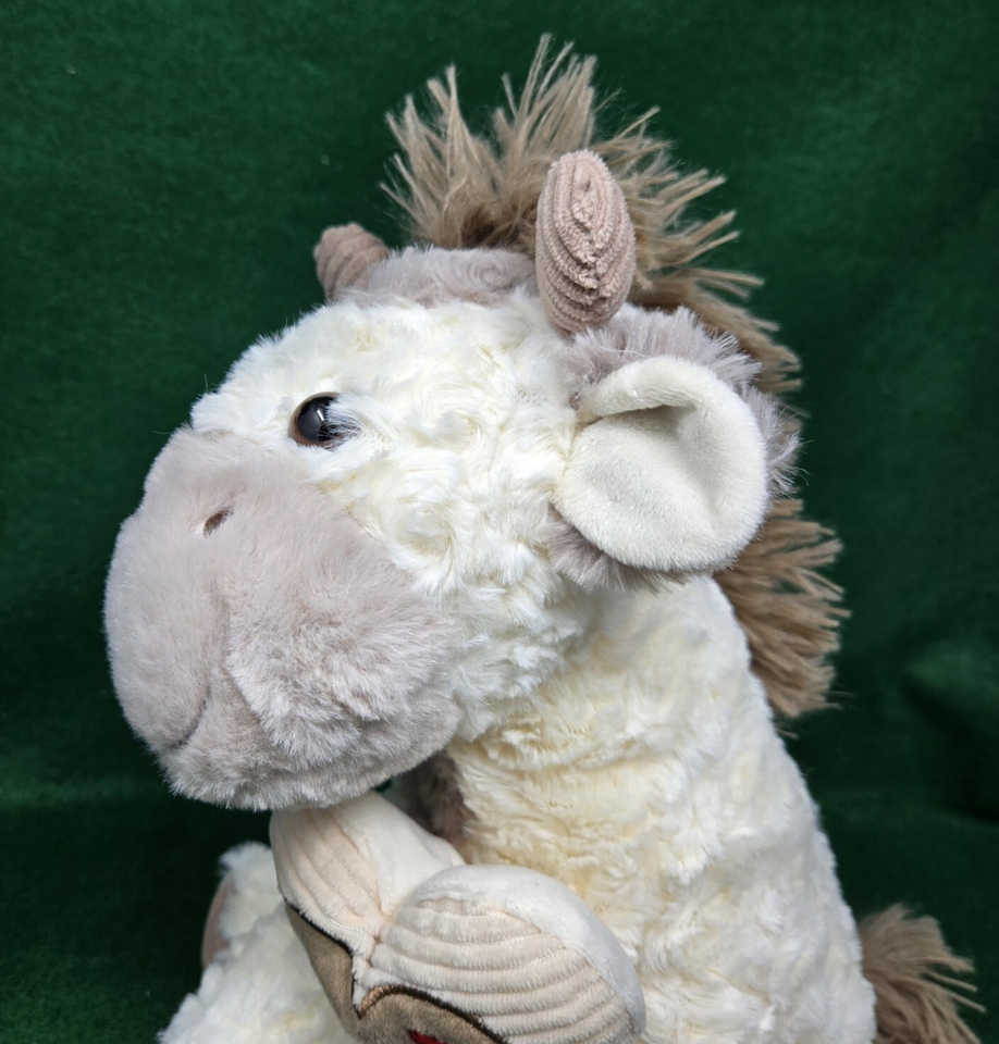 Walmart Giraffe Plush M SWIRL Cream Tan Happy Soft Love Heart Stuffed ...