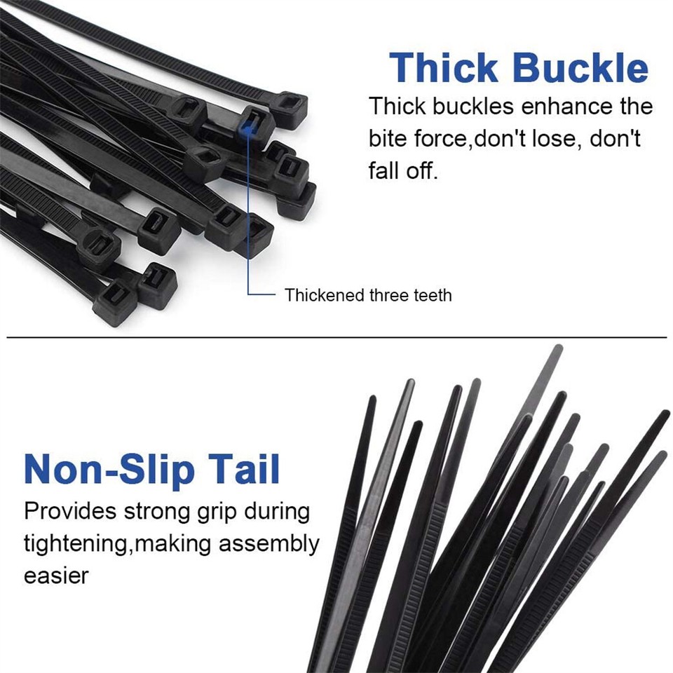 Self Adhesive Cable Wire Nylon Tie Mounts Cord Clips Sticky Base Pads ...