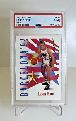 1991 Skybox Larry Bird USA Card #531, Barcelona '92, PSA 6 | eBay