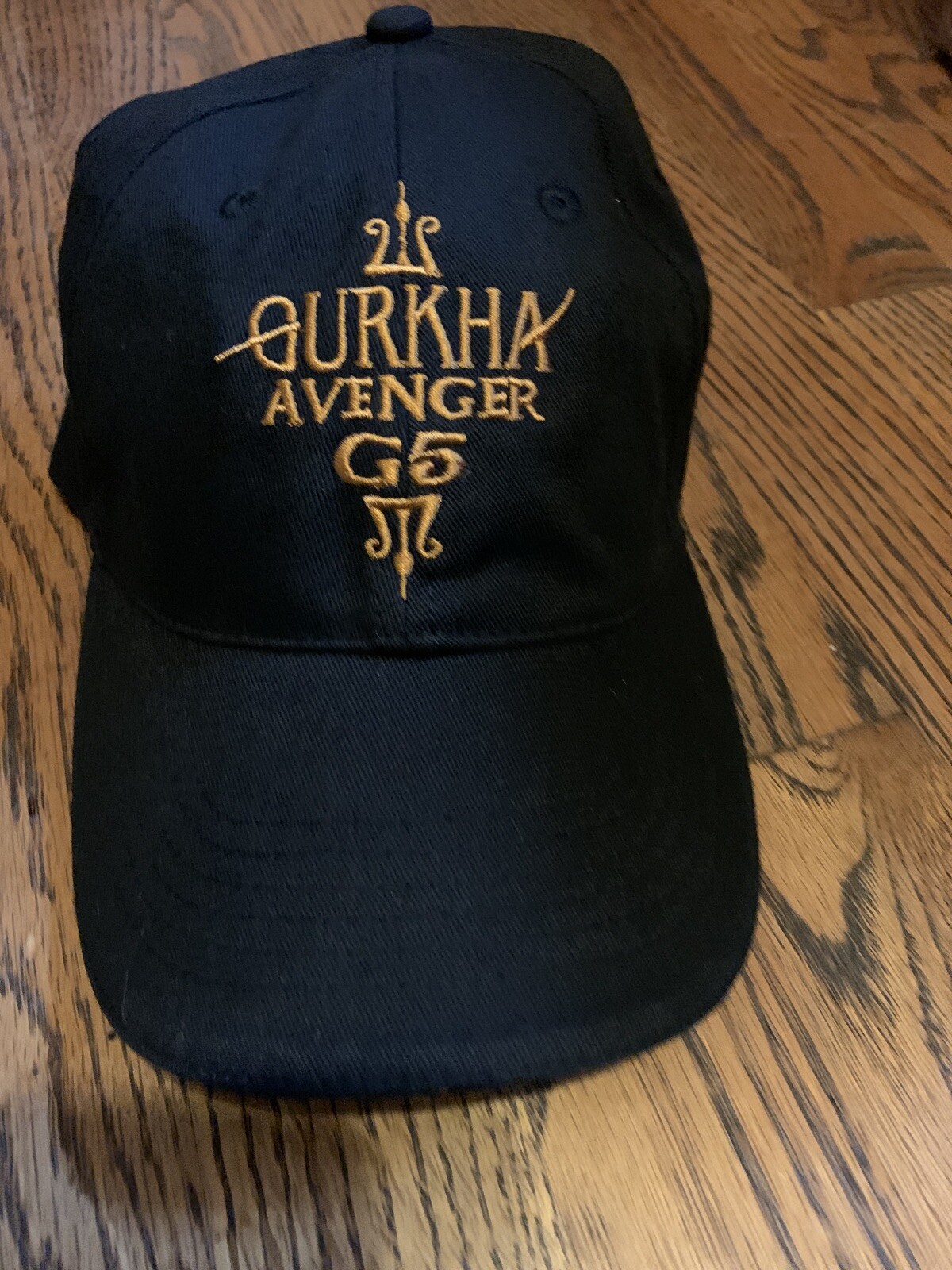 Gurkha Avenger G5 Cigar Black Gold Adjustable Strap Baseball Hat Cap ...