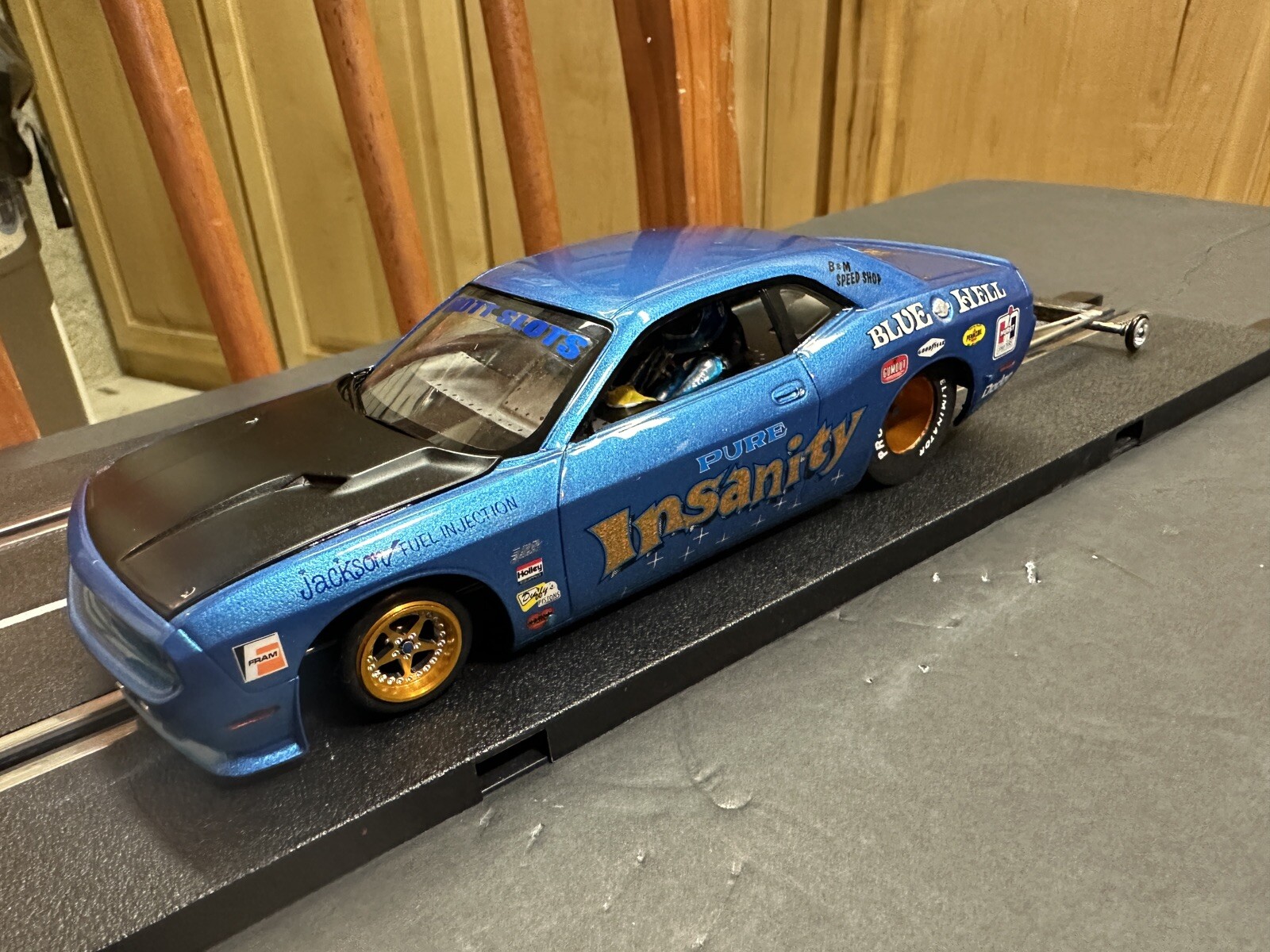 2008-2023 Dodge Challenger Mopar 1/24 scale drag Race slot car ...