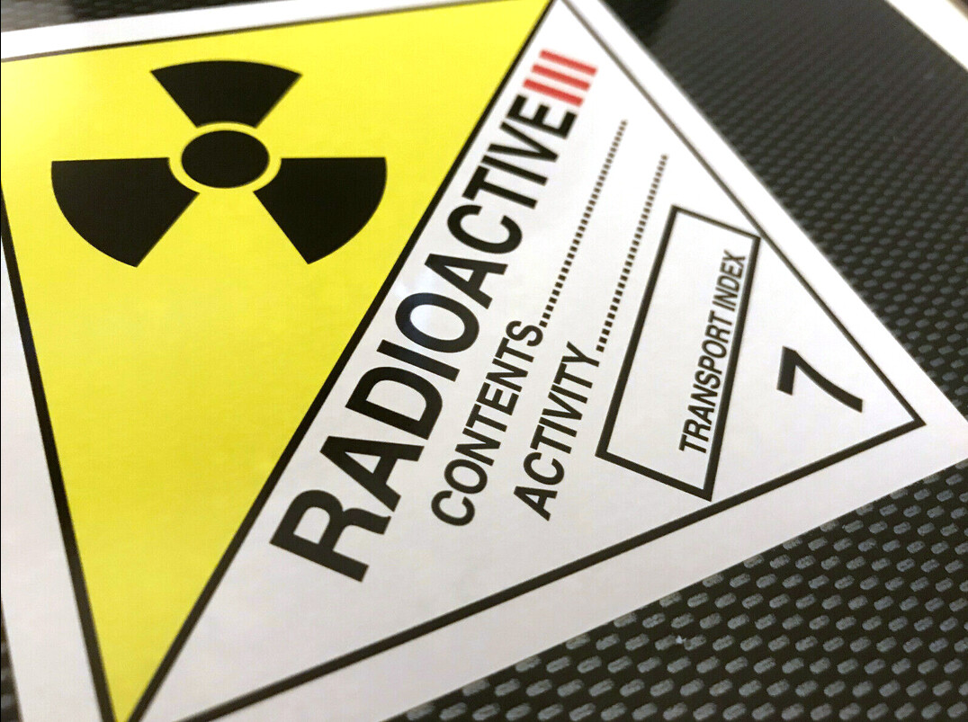 Back to the Future - Radioactive III Plutonium Case Prop Stickers x 6 ...