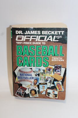 Beckett Official 1991 Price Guide Baseball Cards 10th Edition Vintage ...