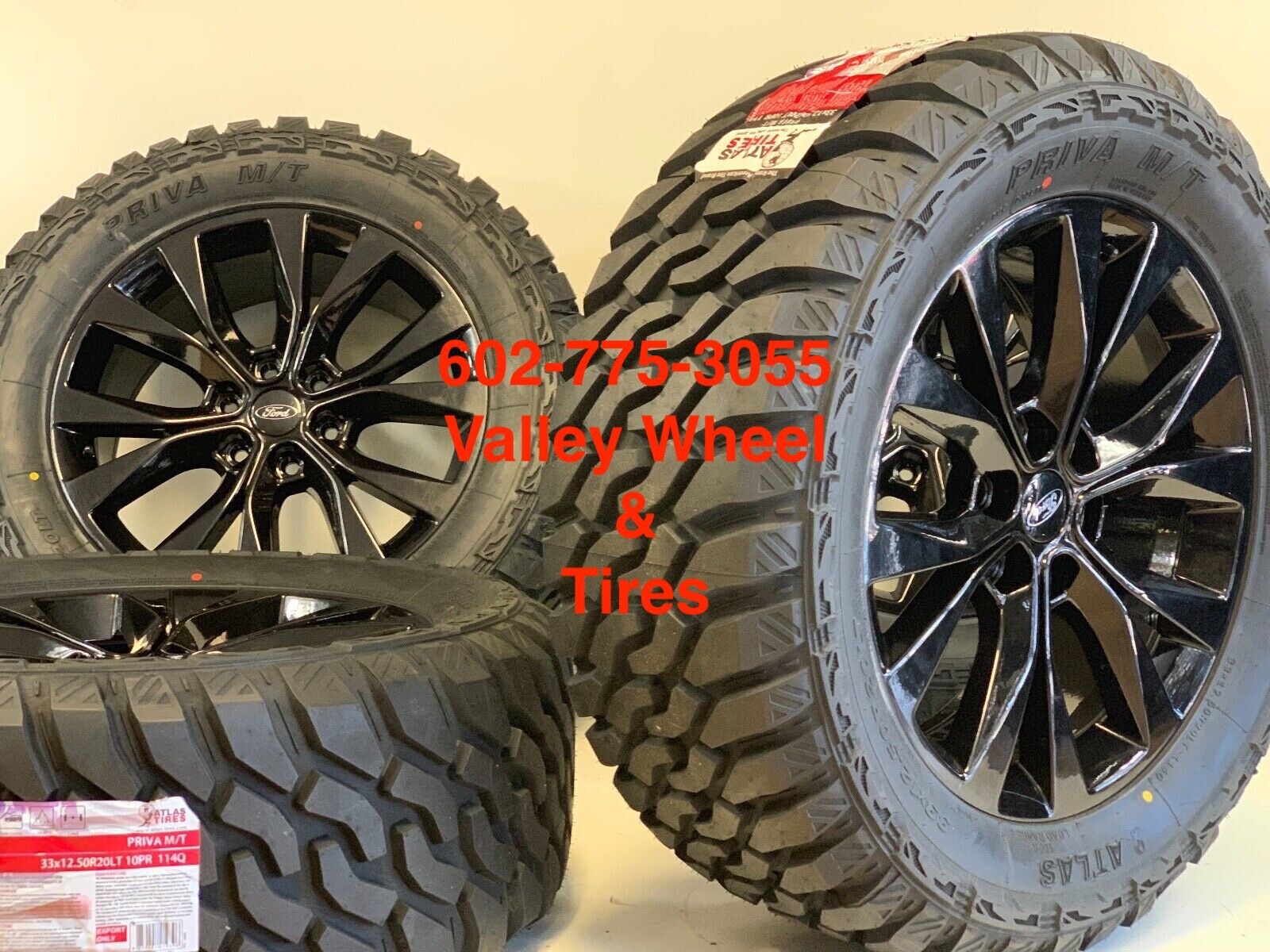 20" OEM Factory Ford F-150 King Ranch BLACK WHEELS RIMS TIRES OFF-ROAD ...