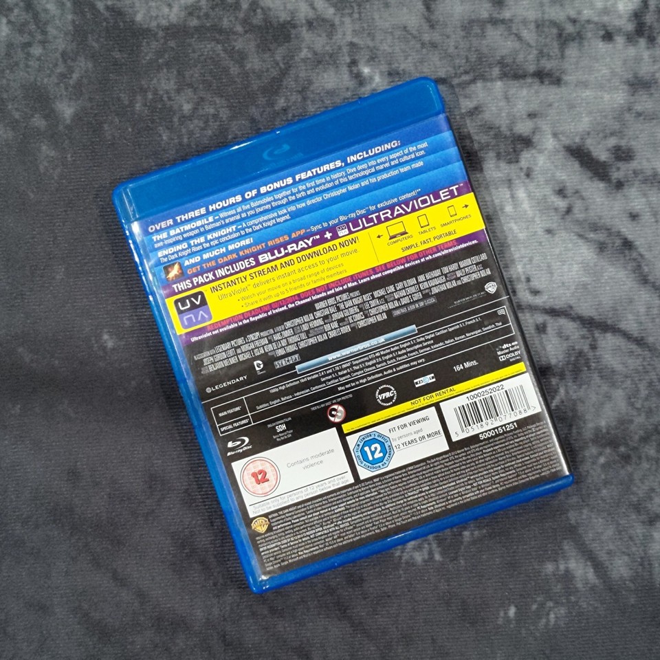 Nolan Batman Trilogy Blu-Ray Box Set – Batman Begins, Dark Knight ...