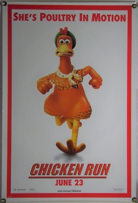 CHICKEN RUN DS ROLLED ORIGINAL ONE SHEET MOVIE POSTER NICK PARK ...