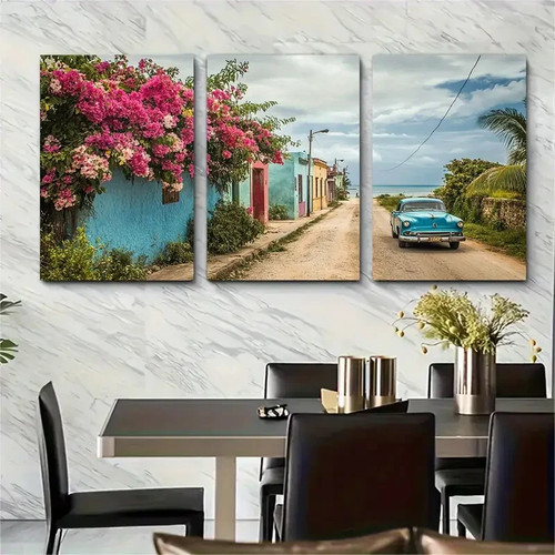 3pcs Latin Havana Décor Colorful Cuban Perfect Wall Art Canvas Unframed ...