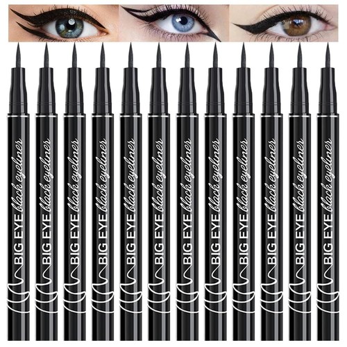 12-Pieces Matte Liquid Eyeliner Pens Set, Eye Ink Liner Makeup, Quick ...