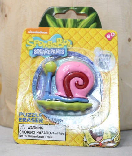 Nickelodeon SpongeBob Gary Snail Puzzle Eraser Kids School Sealed ...
