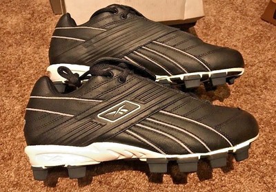 Reebok Past Time TPU Baseball Cleats Black/White NEW | eBay