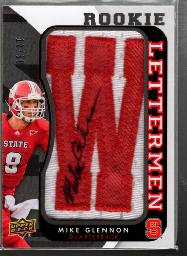 A6813- 2013 Upper Deck Rookie Lettermen Autographes #RLMG Mike Glennon ...