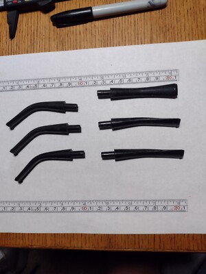 Lot of 6 Bent Plastic Tobacco Pipe Stems Mouth Pieces bits One Size NOS ...