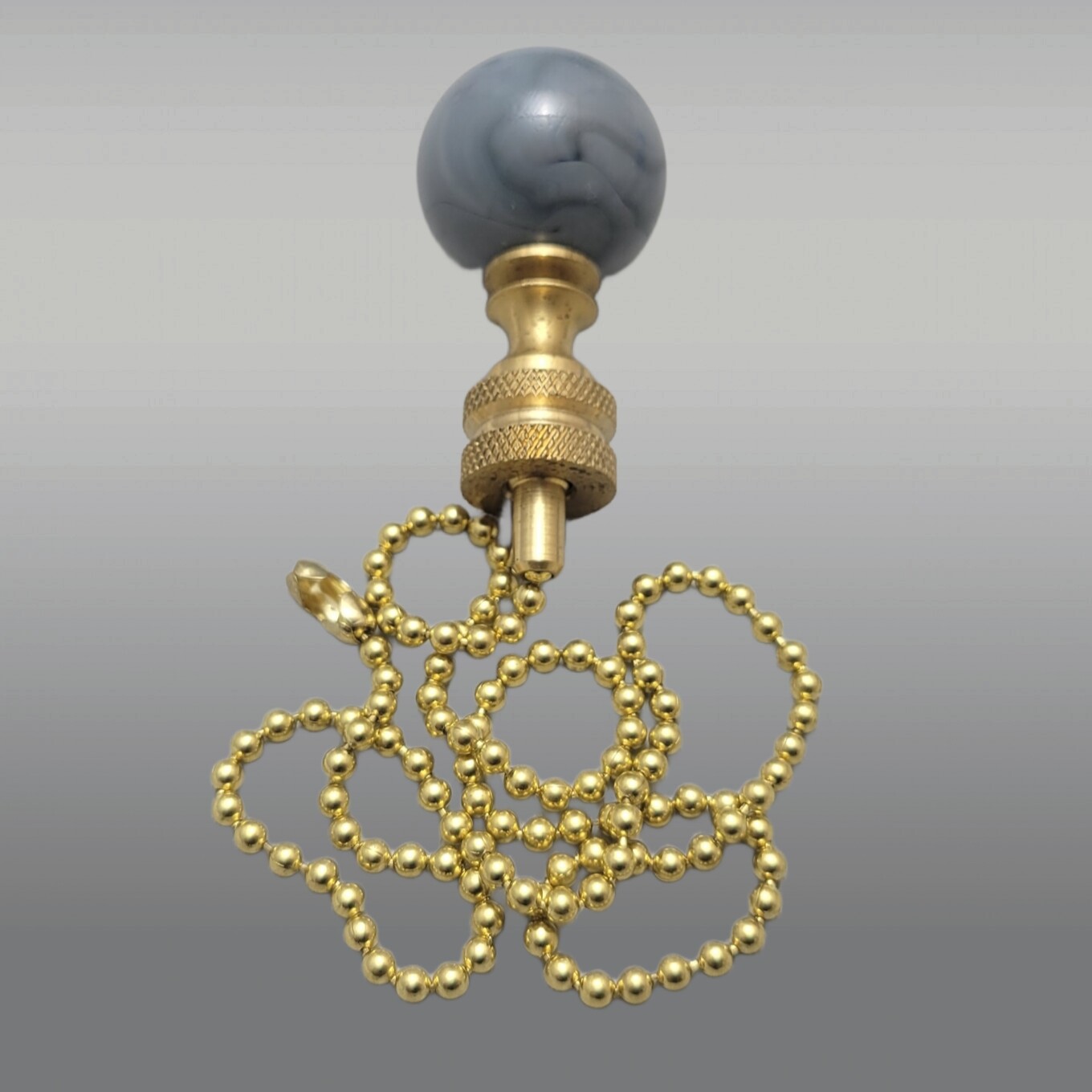 Lamp Finial Fan/Light Pull Chain Adapter Nickel/Polished/Antique Brass ...