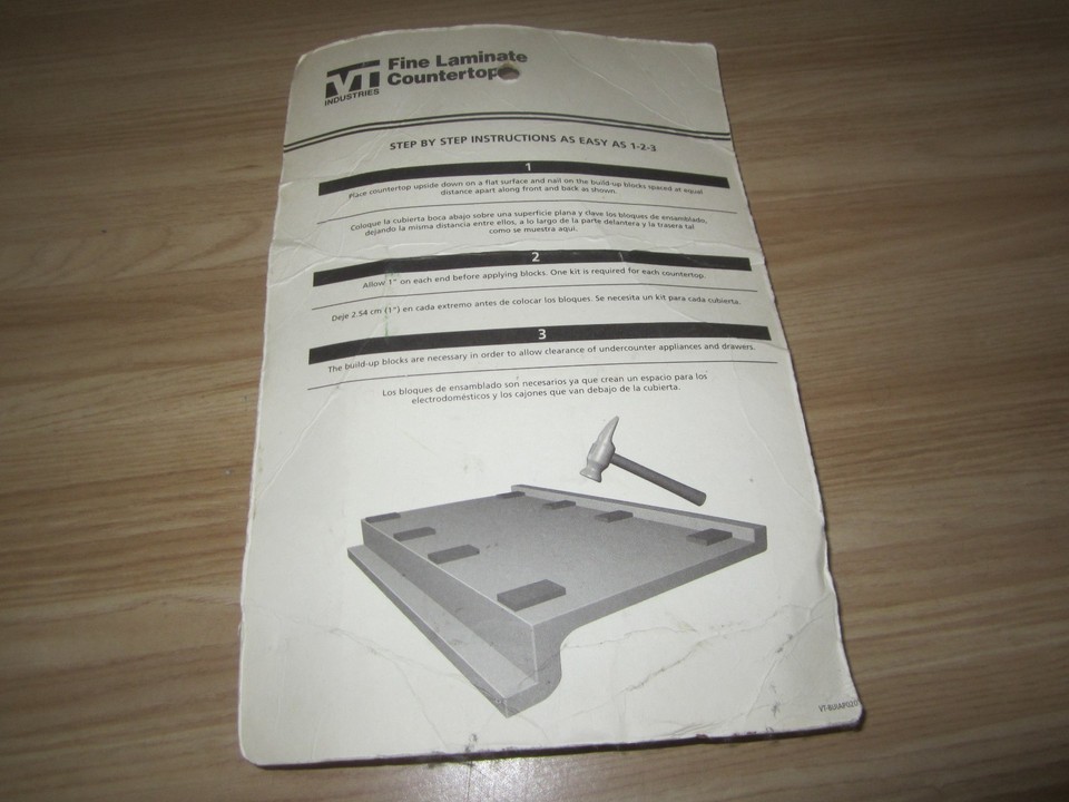 VTI Fine Laminate Countertops Build Up Kit BUK | eBay