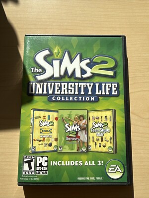 Sims 2: University Life Collection (PC, 2009) Sims 2 IKEA + Teen Stuff ...