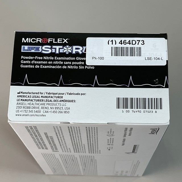 Microflex LifeStar EC Large Nitrile Examination Gloves - LSE-104-L ...