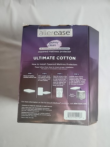 Allerease Ultimate Cotton Zippered Mattress Protector King Size for sale online | eBay