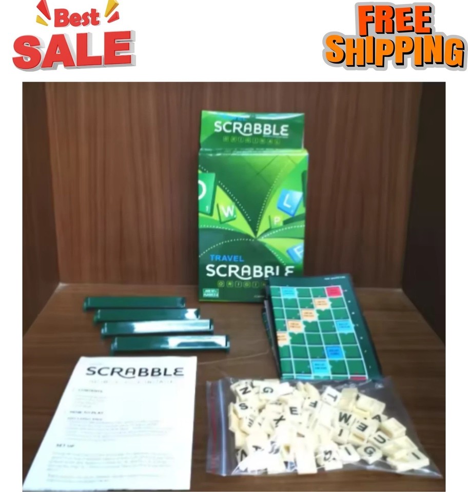 New Sealed Original Scrabble Board Game Family Kids Adults Educational ...