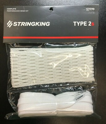 StringKing (1-Pack) Lacrosse Performance Mesh Type 2S KIT White STK-Type-2S-KIT- | eBay